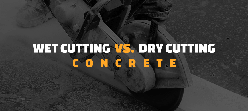 What are the differences between wet and dry concrete cutting?